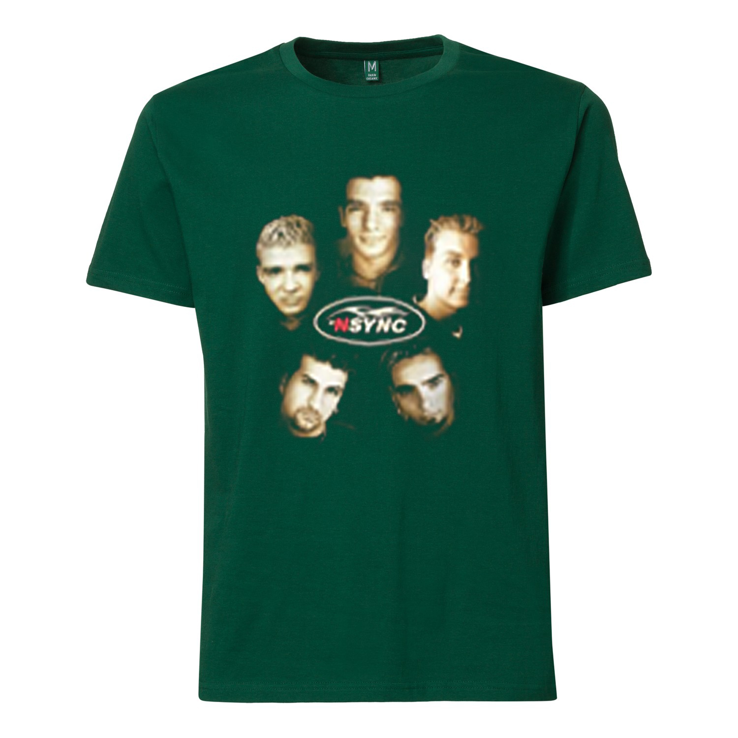 Vintage NSYNC Justin Timberlake Promo Tour Concert Green Army T shirts